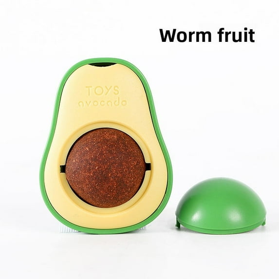 Catnip Avocado Toy Rotatable Fun Self-Entertainment Catnip Ball Cat Toy ...