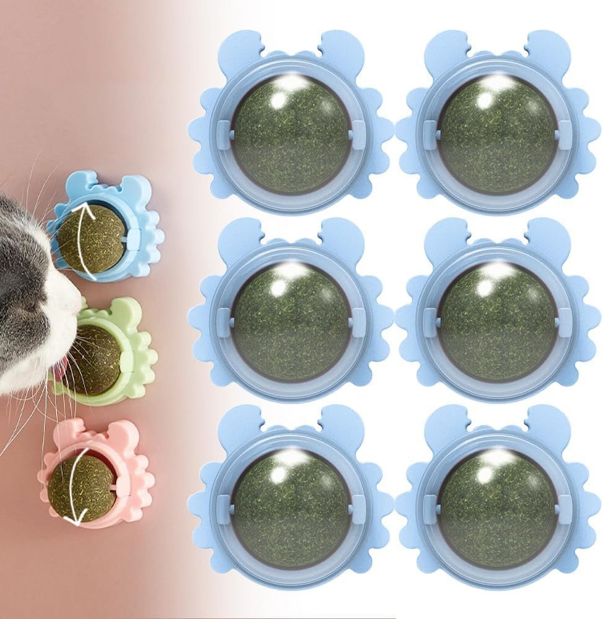 Catnip Ball for Cats, 2025 New Wall Catnip Balls for Cats Lick, Cute Edible Cat Nips Organic ...