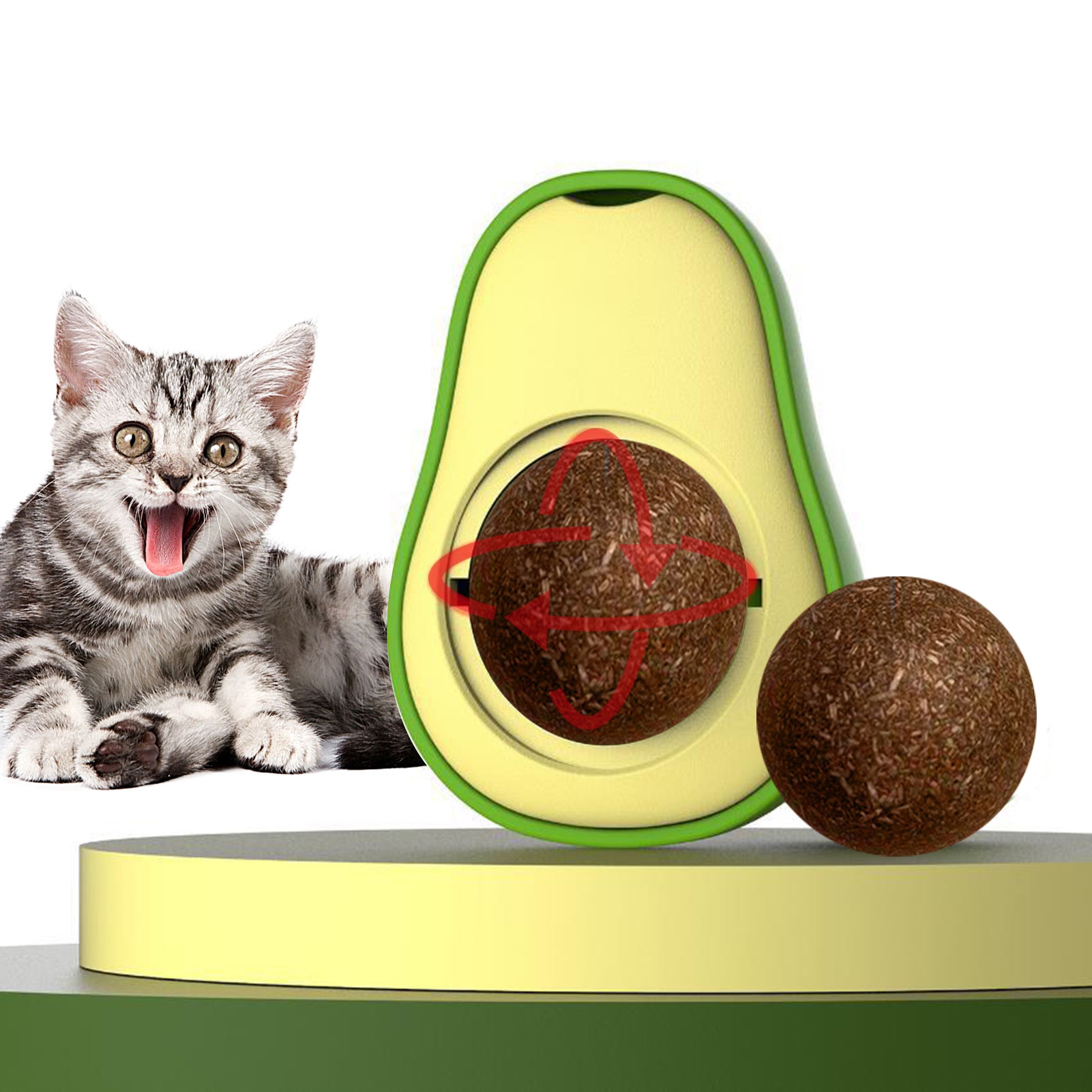 Catnip Ball, Edible Catnip Balls for Cats Wall, Kitty Toys for Catnip ...