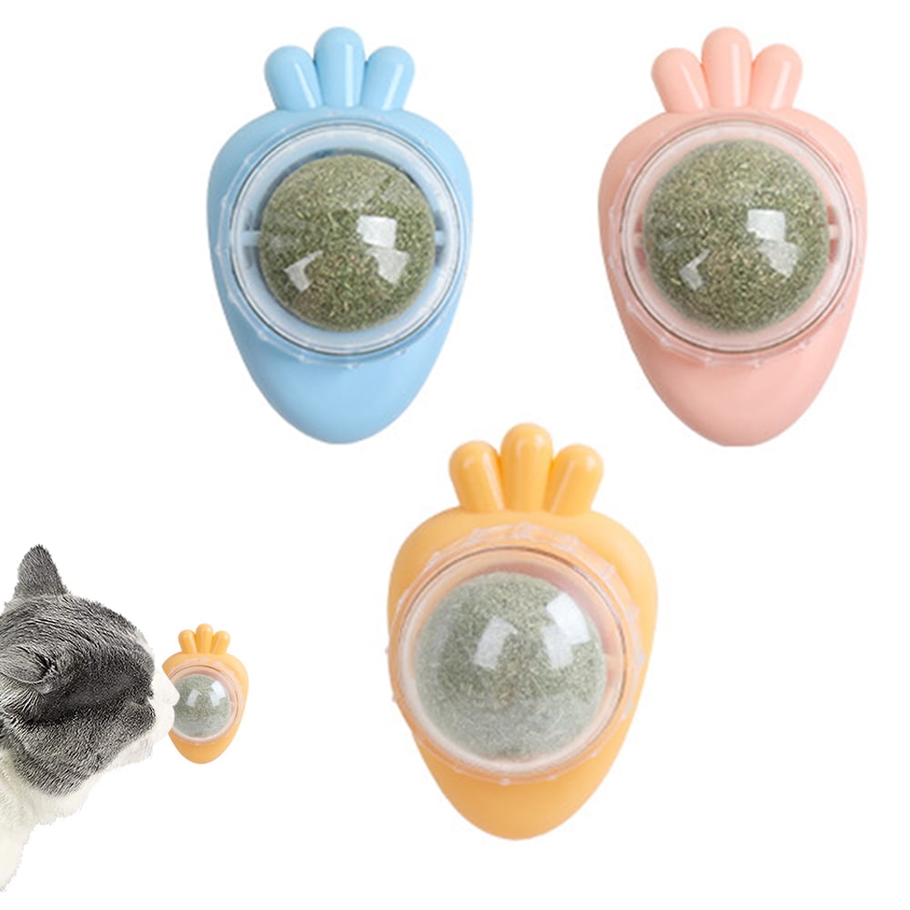 Catnip Balls 3 Pcs, Extra Cat Energy Ball , Edible Kitty Lick Toys ...