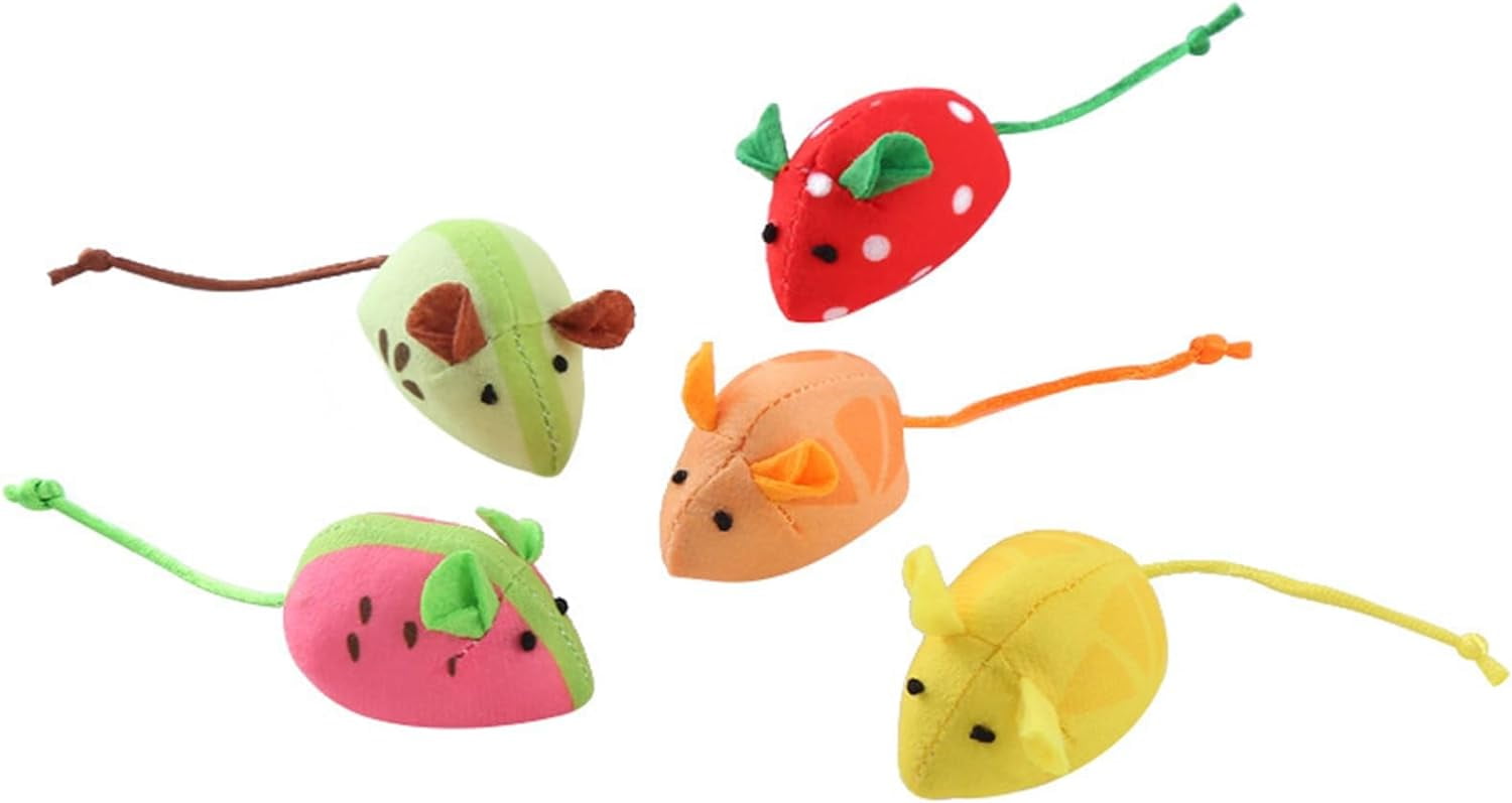 Catnip Cat Mice Toys Interactive Mouse Cat Toy for Indoor Adult Cats ...
