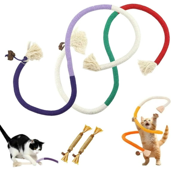 Catnip Chew Rope Toy – Natural, Safe Tooth Cleaner for Indoor Cats ...
