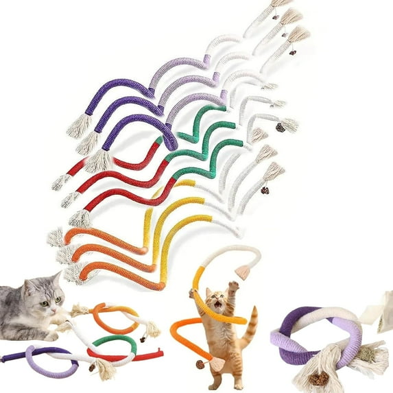 Catnip Chew Rope Toy – Natural, Safe Tooth Cleaner for Indoor Cats ...