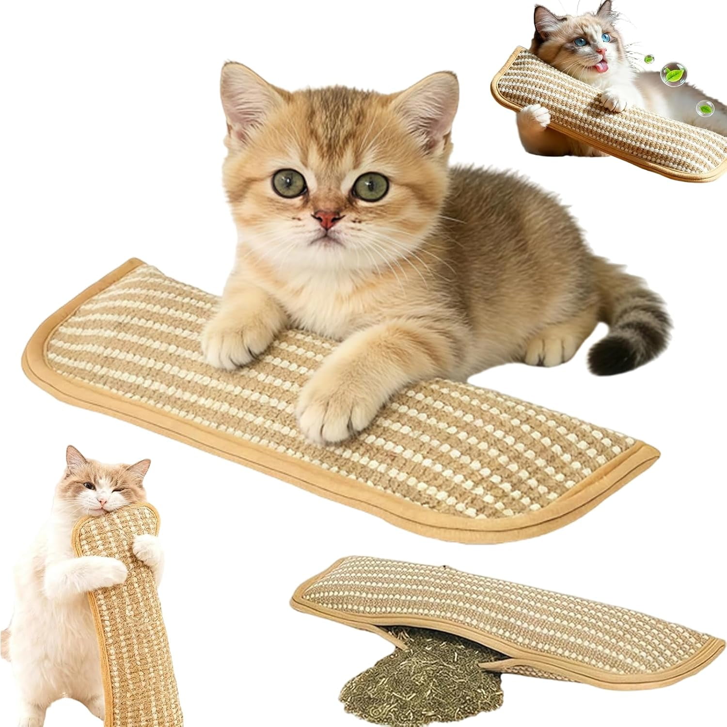Catnip Kicker Pillow, Interactive Catnip Chew Toy for Anxiety Relief ...