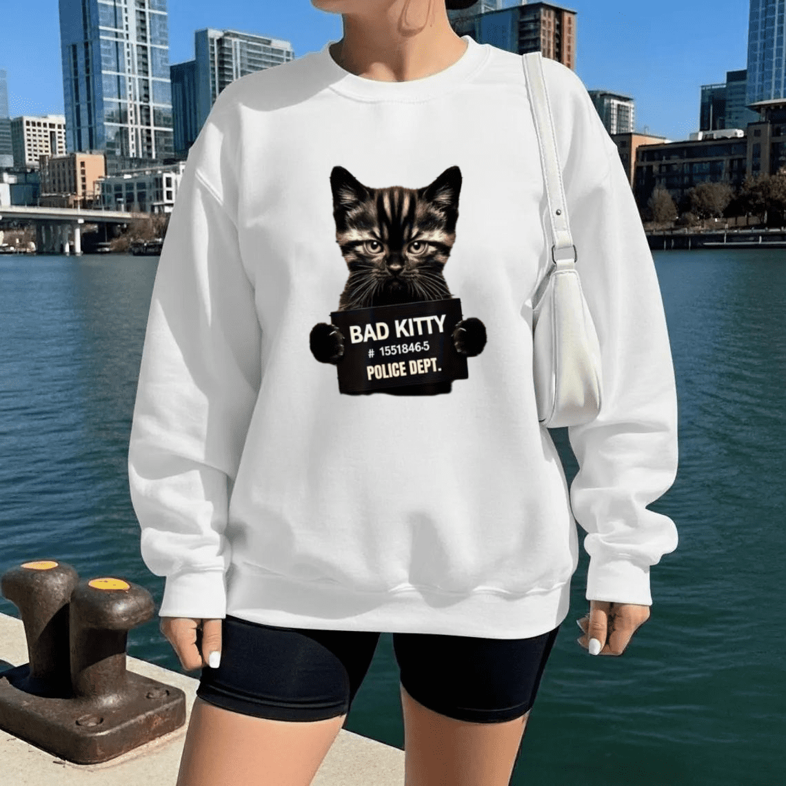 Catnip Made Me Do It Funny Bad Kitty Police Humor Feline Lover ...