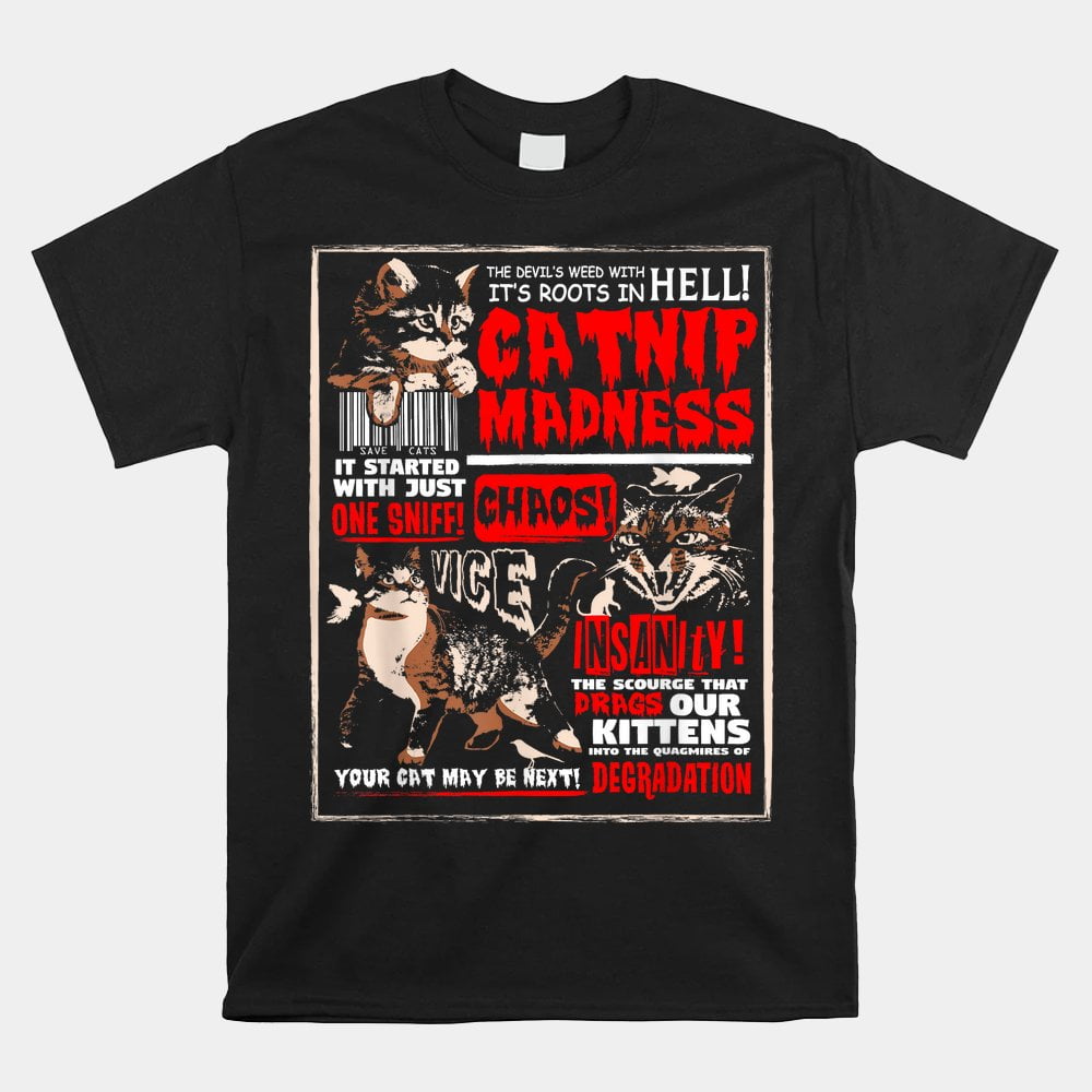 Catnip Madness Cute Kitten Cat Shirt - Walmart.com