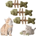 Catnip and Silvervine Chew Fish Bone Cat Toy, Catnip Silvervine Fish ...