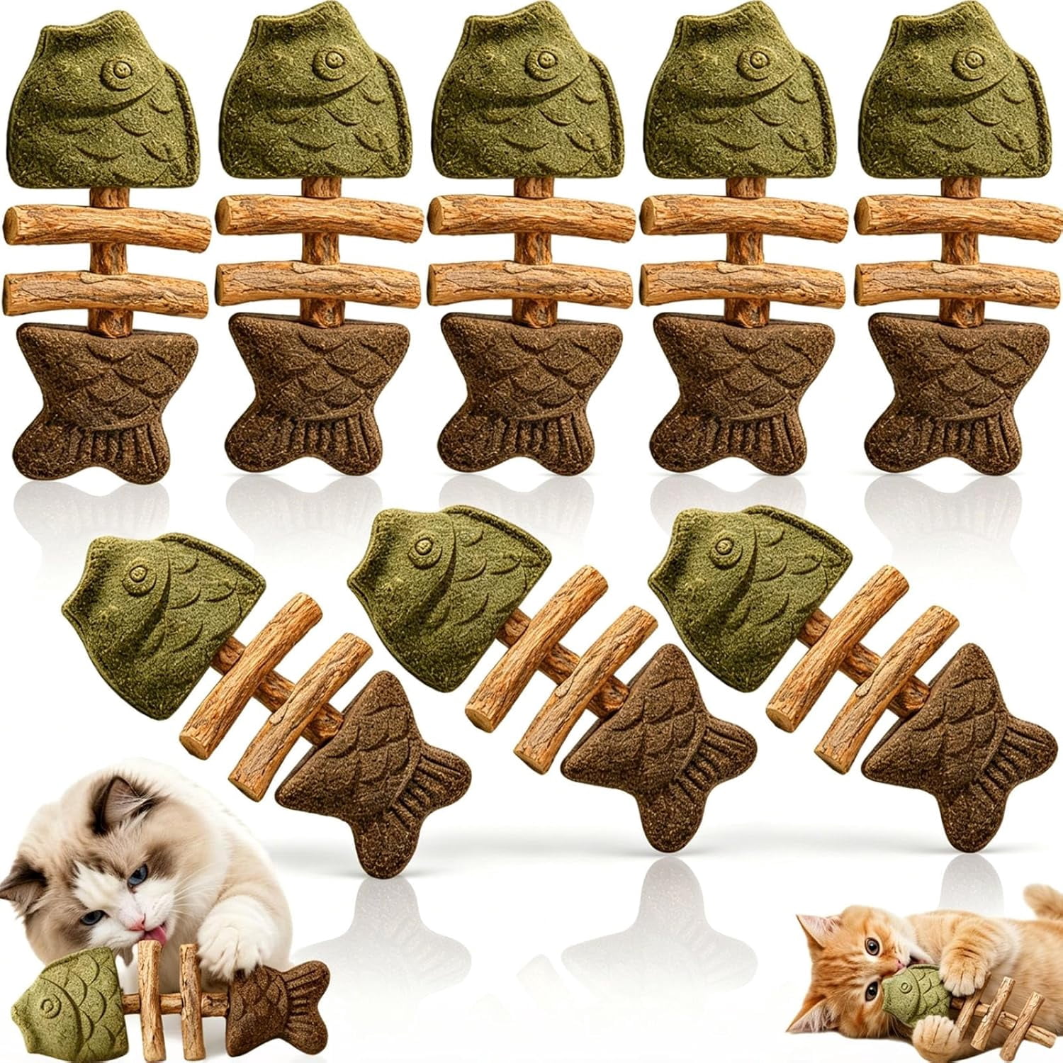 Catnip and Silvervine Chew, Natural Silvervine Cat Chew Stick with ...