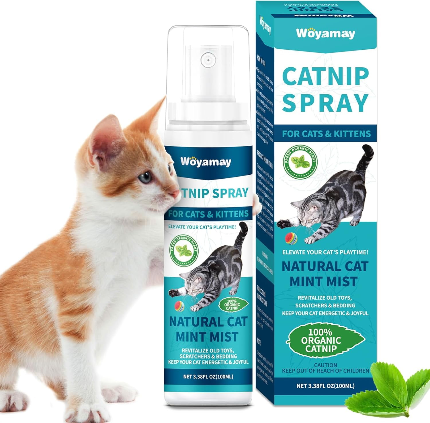 Catnip Spray for Cats, Natural Catnip for Cats and Kittens, Cat Spray Catnip for Indoor Cats ...