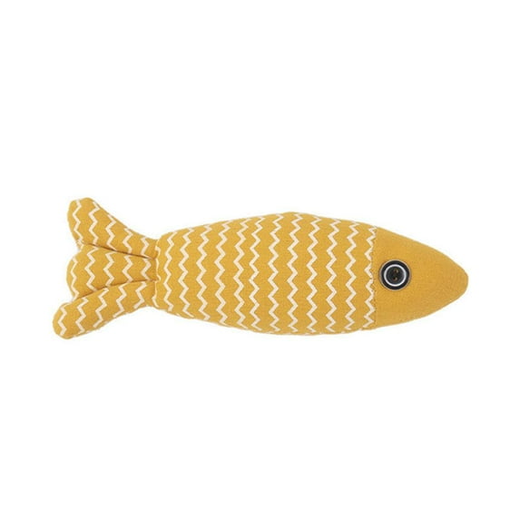 Catnip Toy Soft Plush FishCat Bite Toy Interactive Simulation-Fish Cat ...
