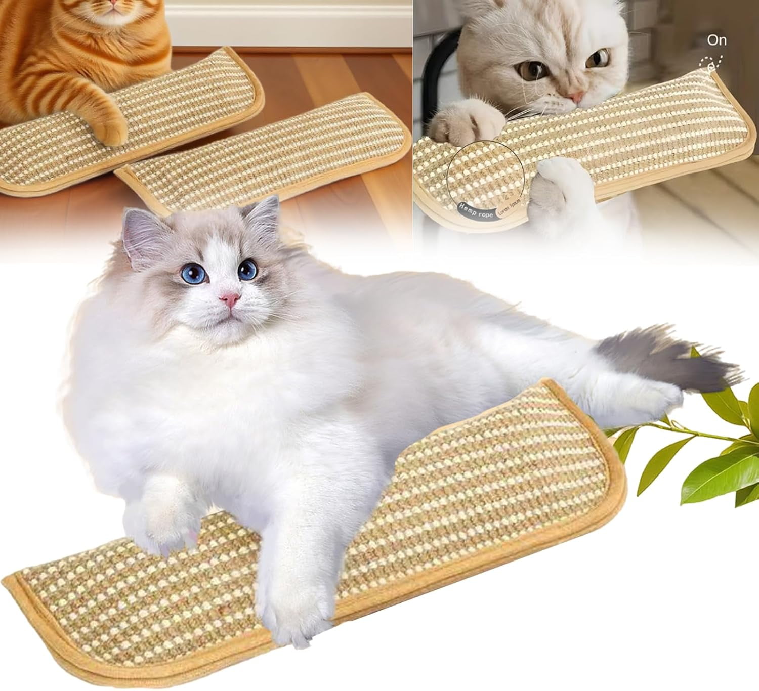 Catnip Toys for Indoor Cats, Catnip Kicker Pillow,Sisal Scratching Pad ...