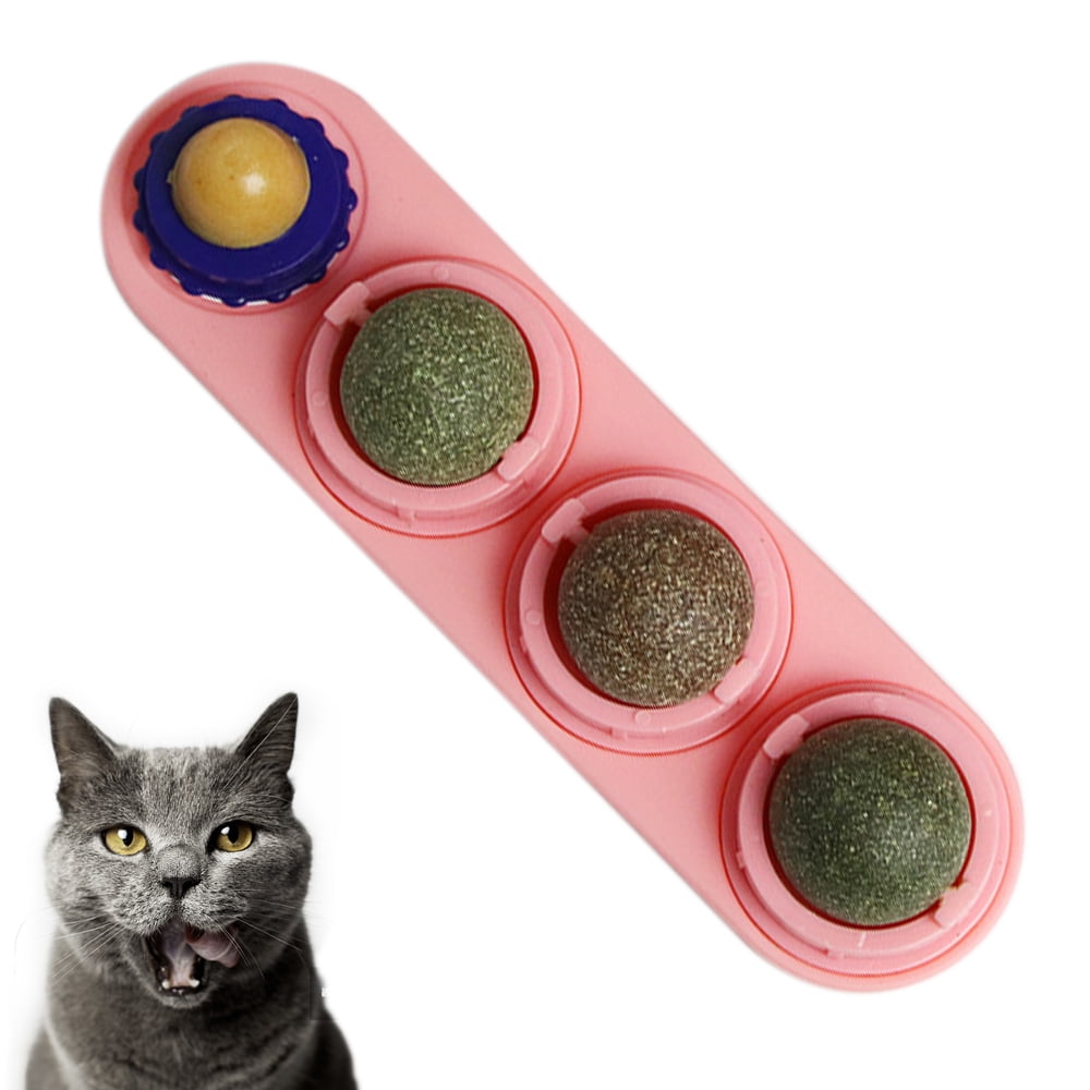Catnip Toys, Silvervine Balls, Extra Cat Energy Ball, Edible Cats Lick ...