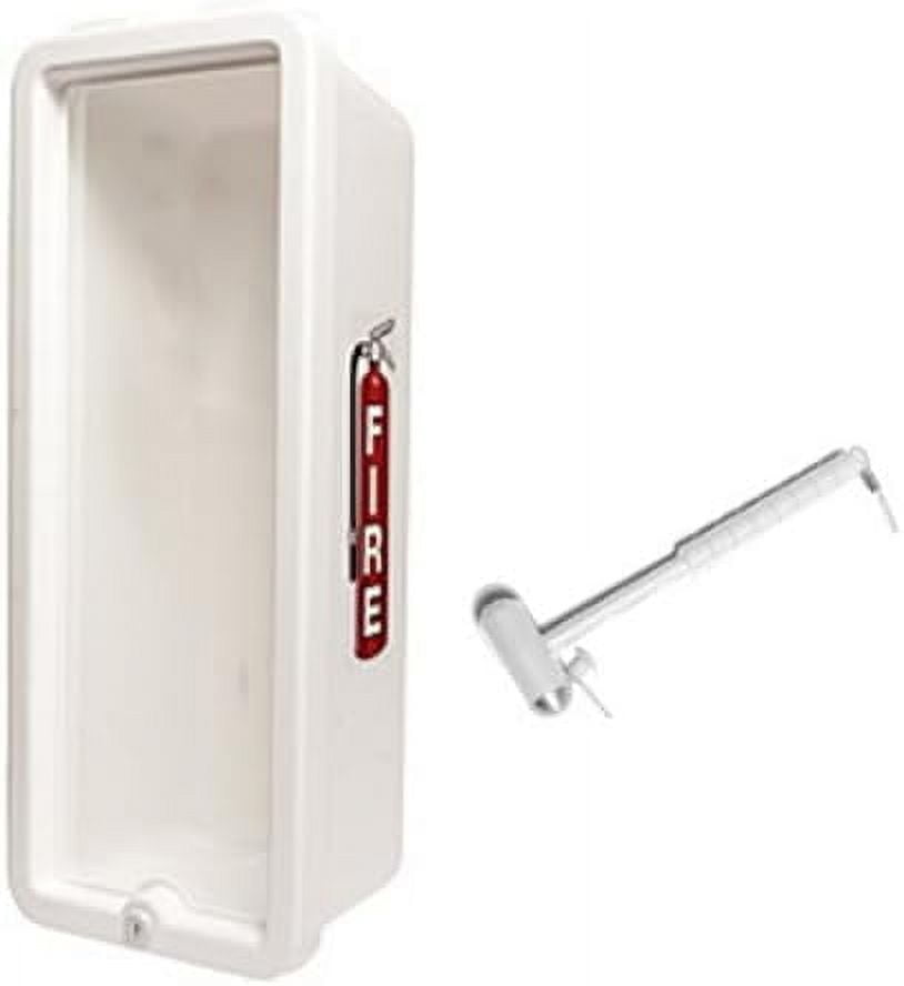 Cato 10501-H White Plastic Chief Fire Extinguisher Cabinet for 2-1/2 or ...