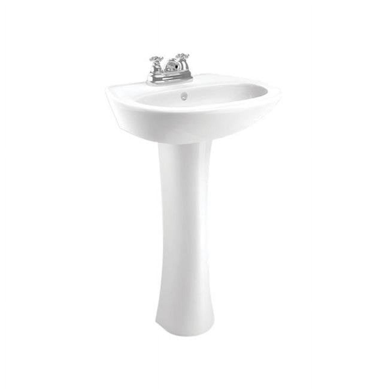Cato Terra Vitreous China Bathroom Sink 21.63 in. W X 16.88 in. D White ...