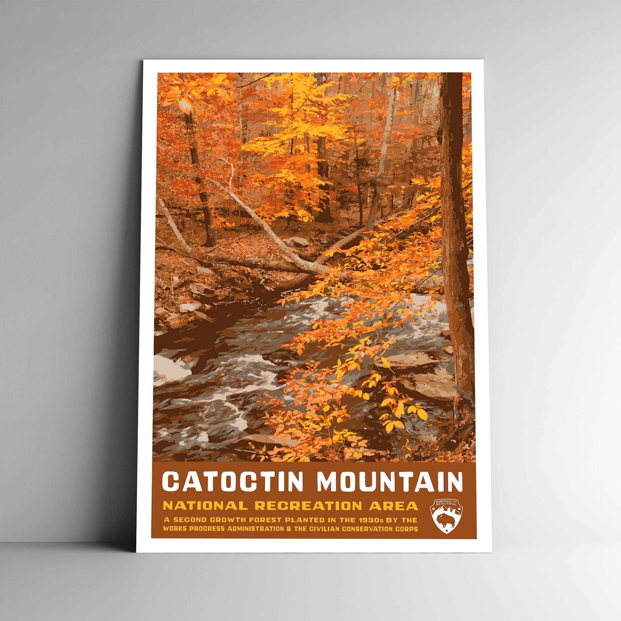 Catoctin Mountain National Recreation Area Vintage Travel Poster ...