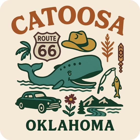 Catoosa Oklahoma Keepsakes Souvenir Vinyl Sticker – Destination Travel ...