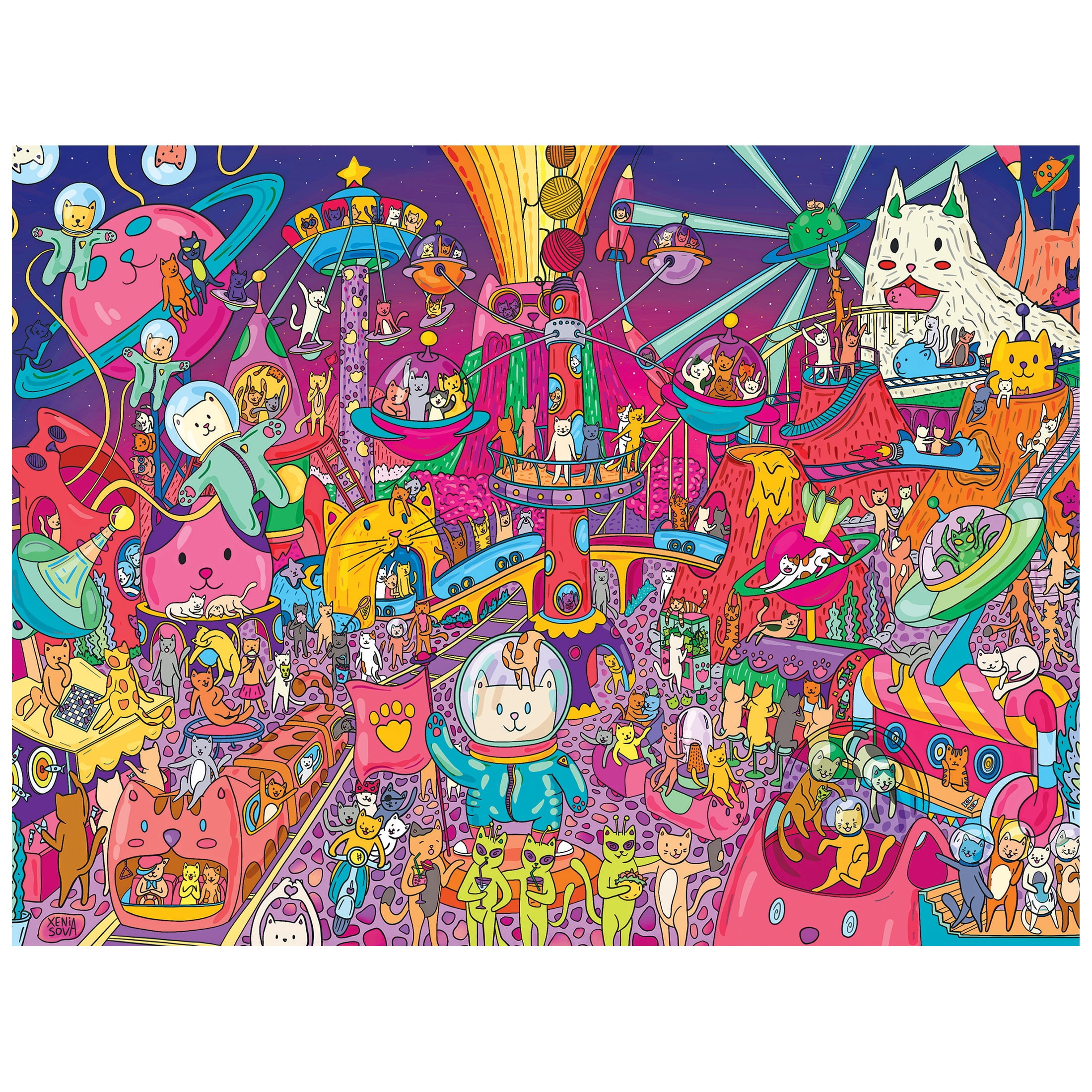 Catopia 500pc -COSMIC PARK - Walmart.com