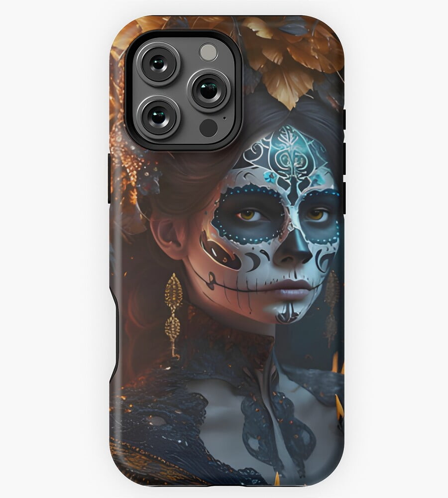Catrina Skeleton Golden Sugar Skeleton GA1674 Phone Case for iPhone 11 ...