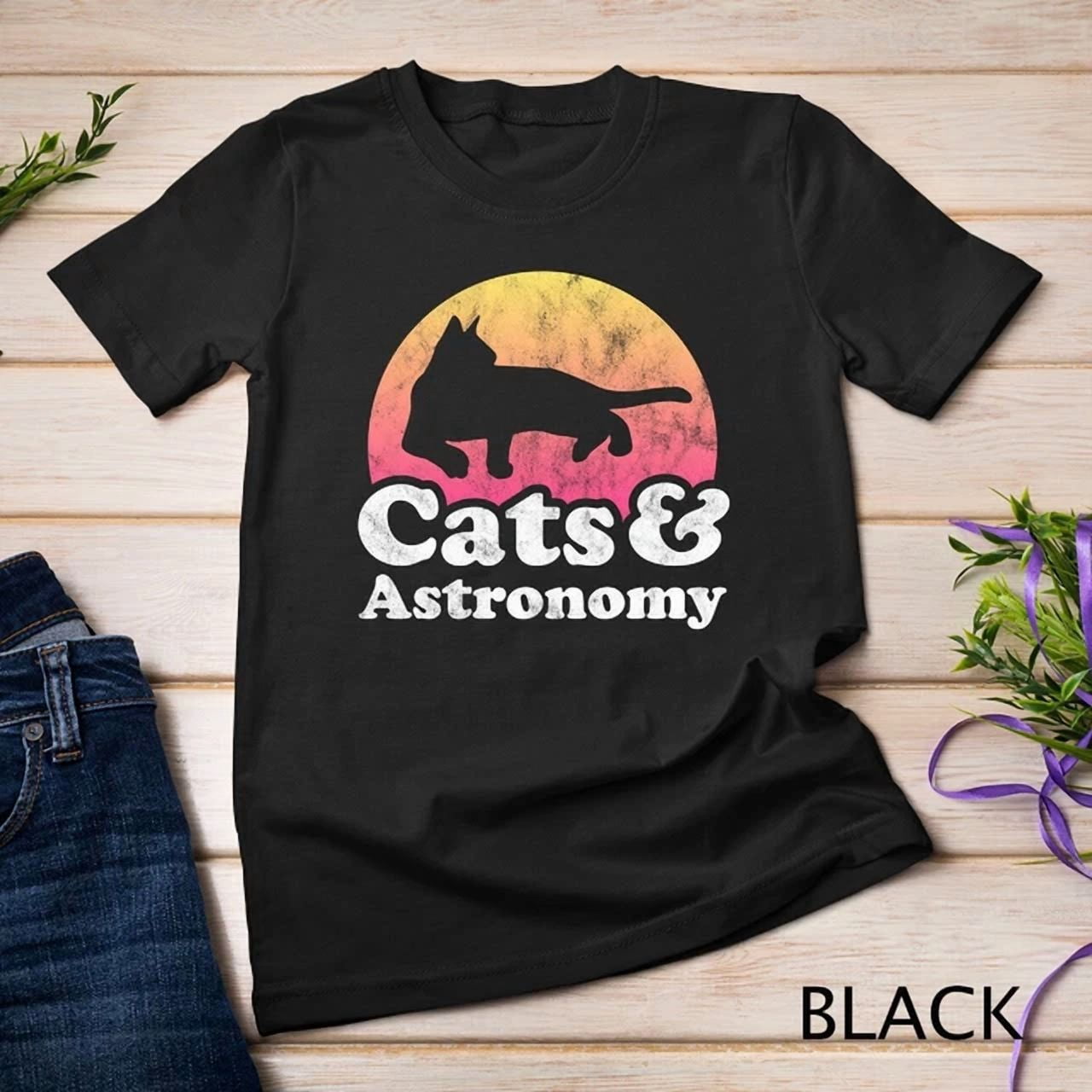 Cats And Astronomy Men's Or Women's Cat And Astronomy Unisex S-5XL T ...