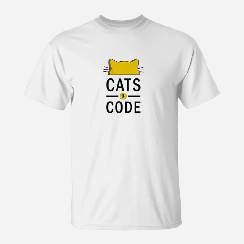 Cats And Code Cat And Programming TShirt - Walmart.com