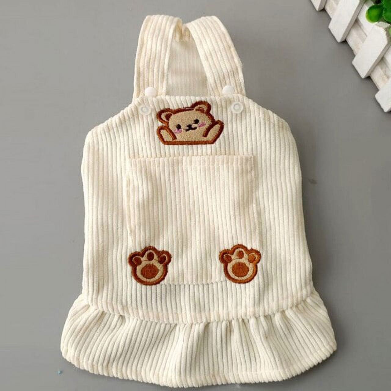 Cats And Dogs Clothes Bear Suspenders Skirt Autumn And Winter Flying ...