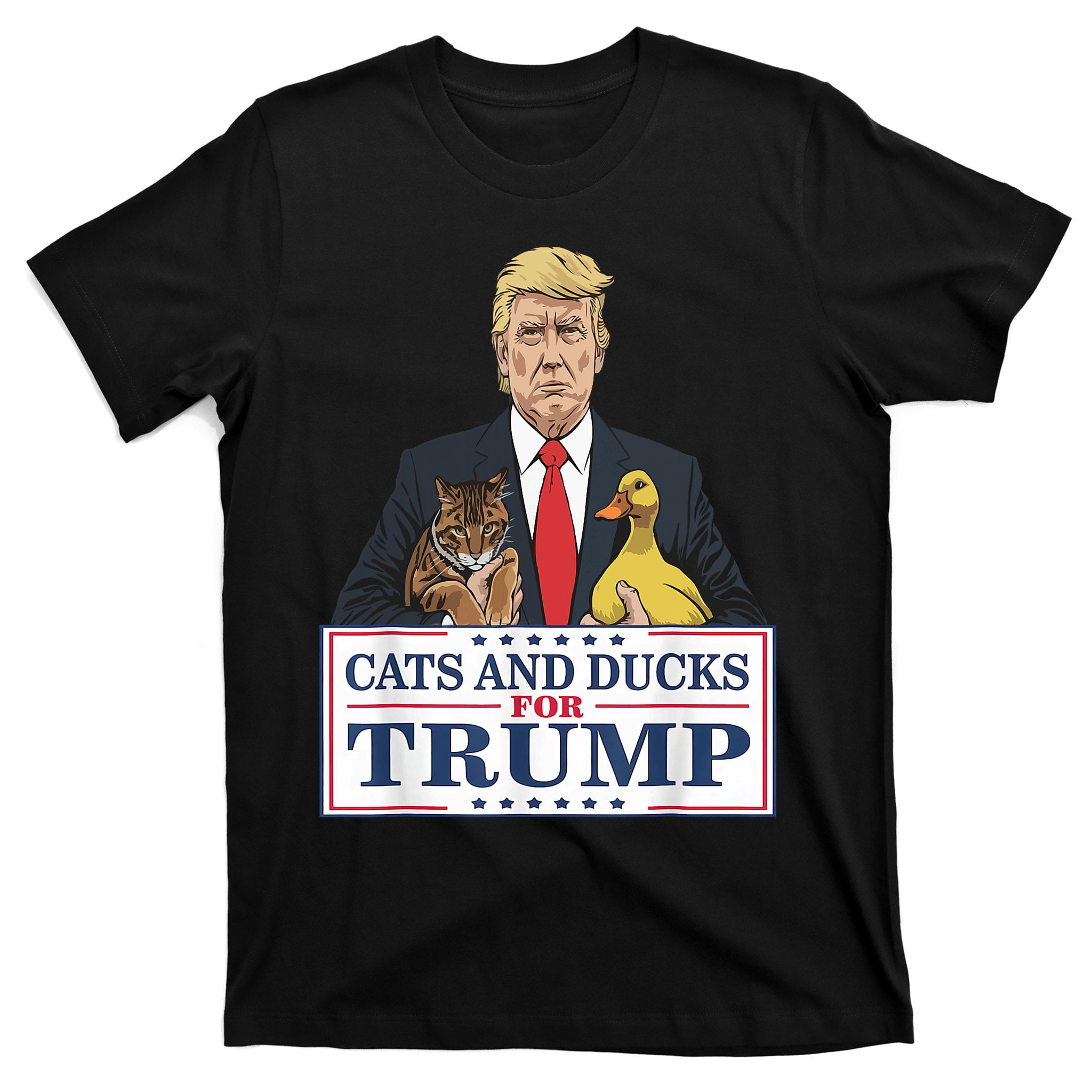Cats And Ducks For Trump 2024 Kittens And Ducks For Trump T-Shirt ...