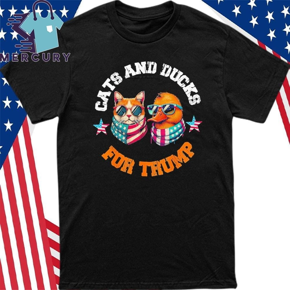 Cats And Ducks For Trump President 2024 Trump Vance 2024 T Shirt ...