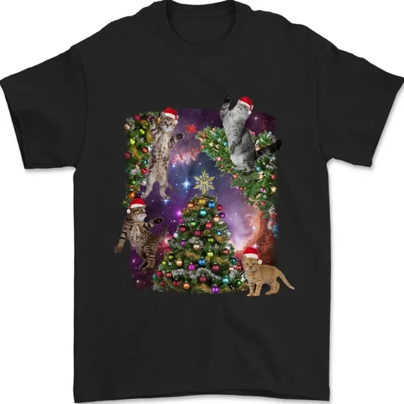 Cats And Tree Mens Womens S-5XL T-Shirt - Walmart.com