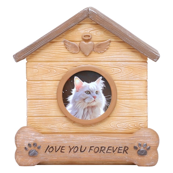 Cats Ashes Box Pet Funeral Cremation Box with Memory Words Resin Cats ...