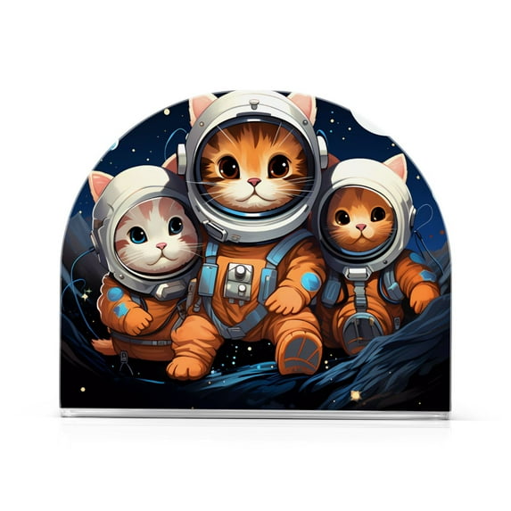Cats Astronauts Cave Planet Napkin Holder for Table Clear Napkin Stand ...
