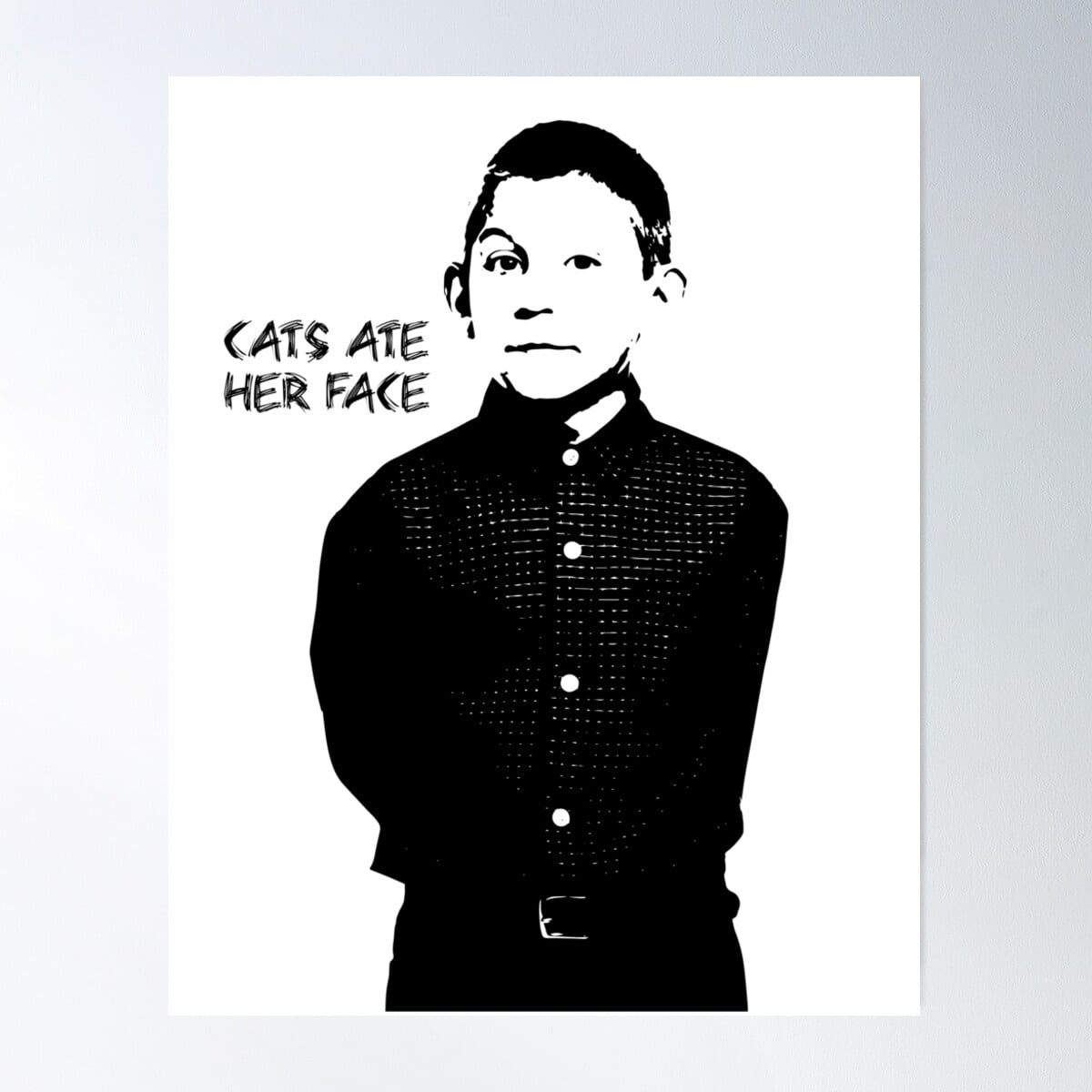 Cats Ate Her Face - Dewey Poster Wall Art, Modern Wall Decor For Living ...