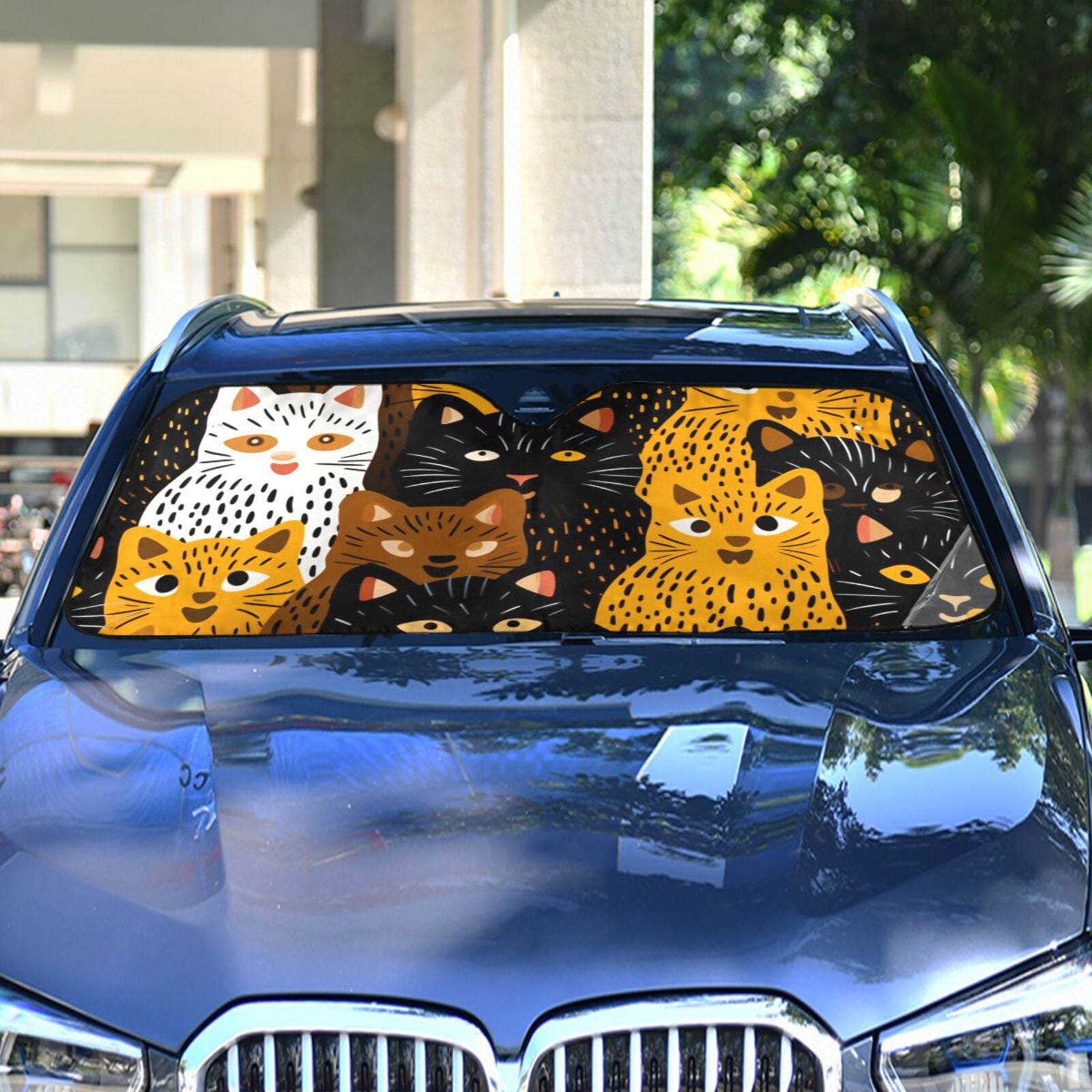 Cats Automotive Front Car Windshield Sun Shade Reflector Foldable for ...