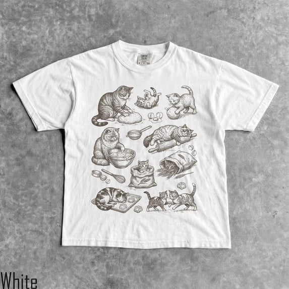 Cats Baking Chef Kitchen Animal Lover Unisex T-Shirt - Walmart.com