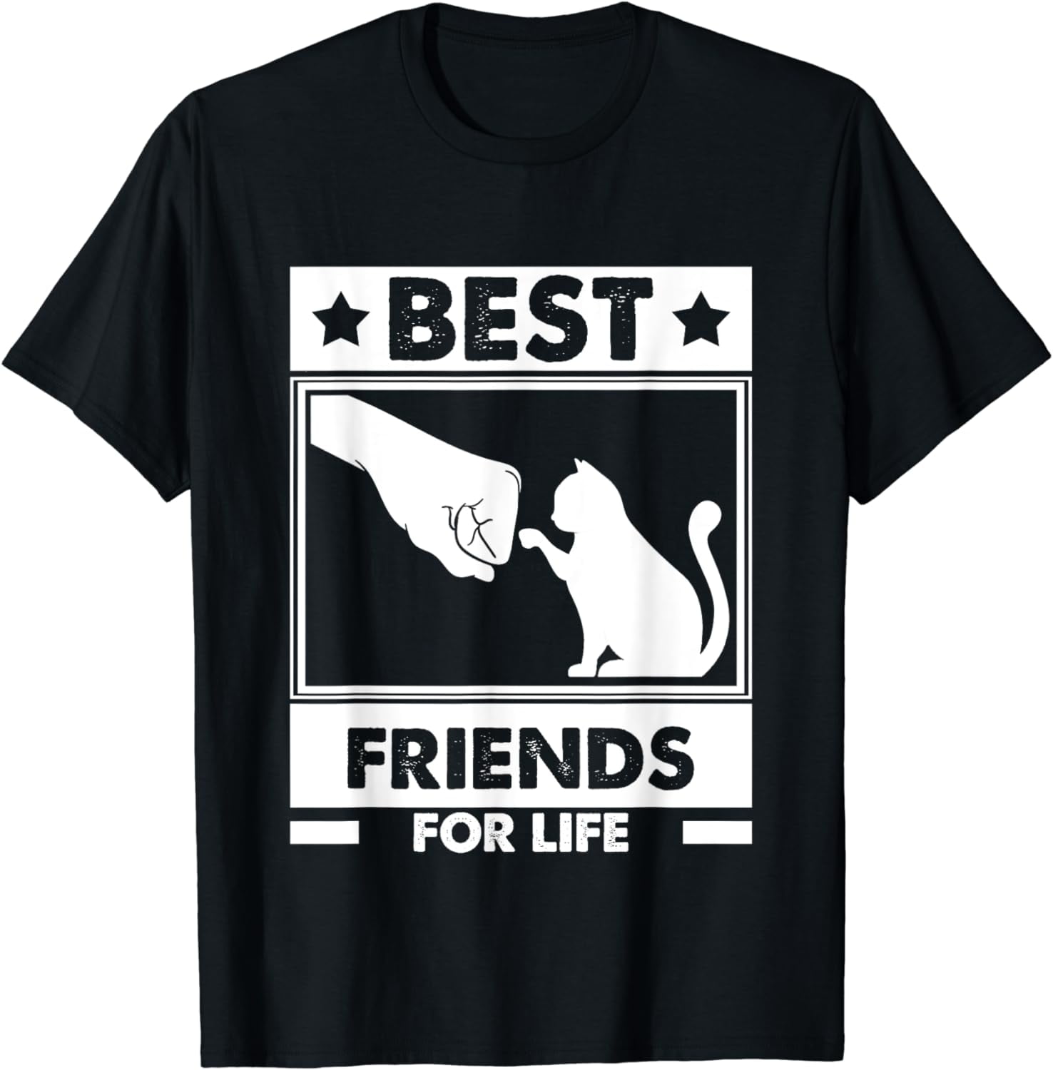 Cats Best Friends For Life Cat Best Friend Cat T-Shirt - Walmart.com