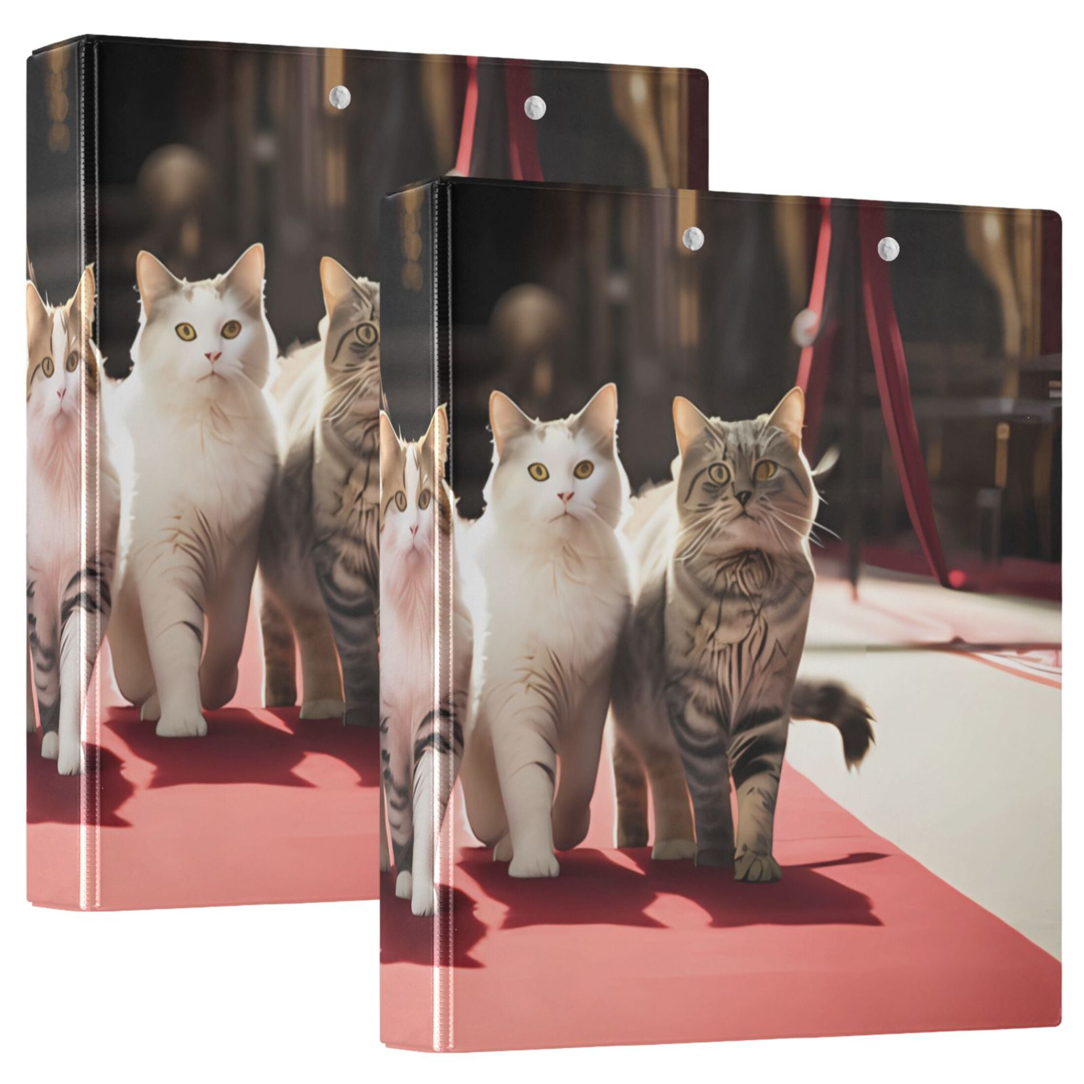 Cats Blanket 3 Ring Binders 1.5 inch Hardcover File Folders with ...