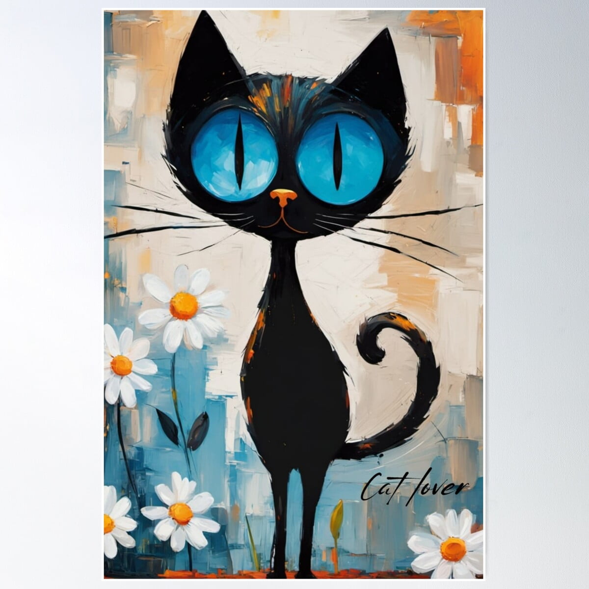 Cats, Cat Lover, Love Cats, Cute Cat Poster Wall Art, Modern Wall Decor ...