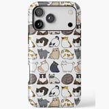Cats Cats Cats Funny Kitten Pattern Cute Feline Group Case for iPhone ...