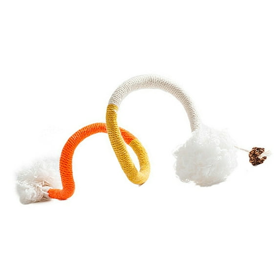Cats Chasing Cotton Rope Toy Interaction Cats Teasing Toy Boredom Cats ...