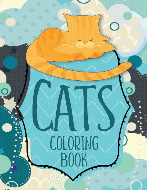 Cats Coloring Book: Cute Cat And Kitten Coloring Pages For Kids ...