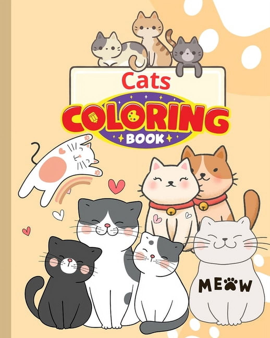 Cats Coloring Book For Kids: Adorable Cats for Children, Cute Cats ...