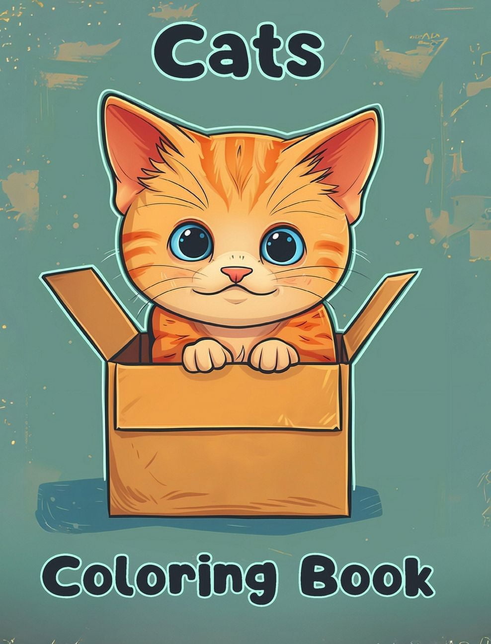 Cats Coloring Book: Simple Cats Coloring Pages For Kids Ages 1-3 ...