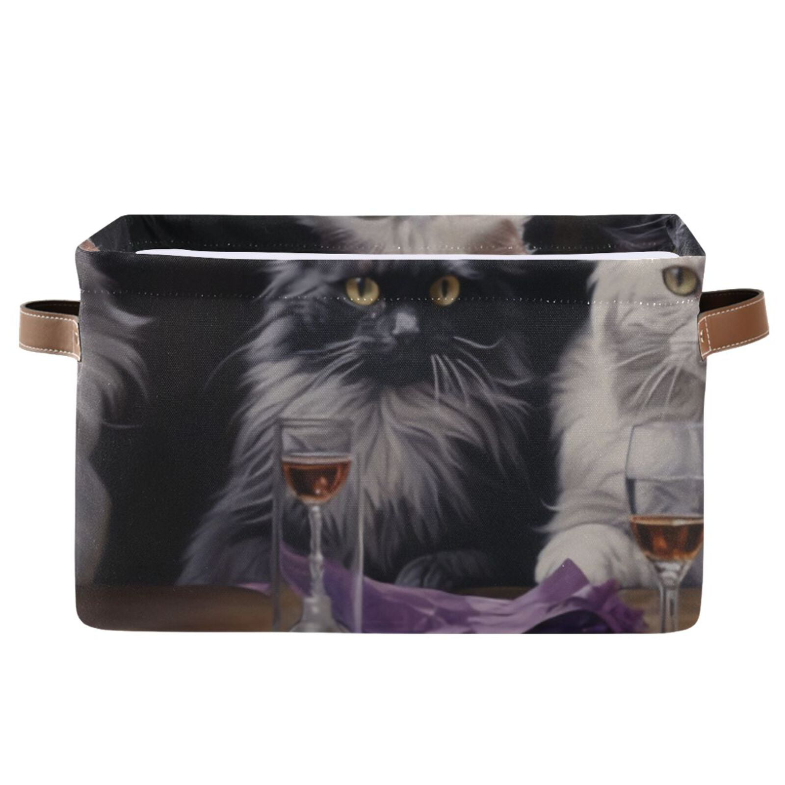 Cats Desk Drink Storage Bins Baskets With Handles Storage Box Clothes ...