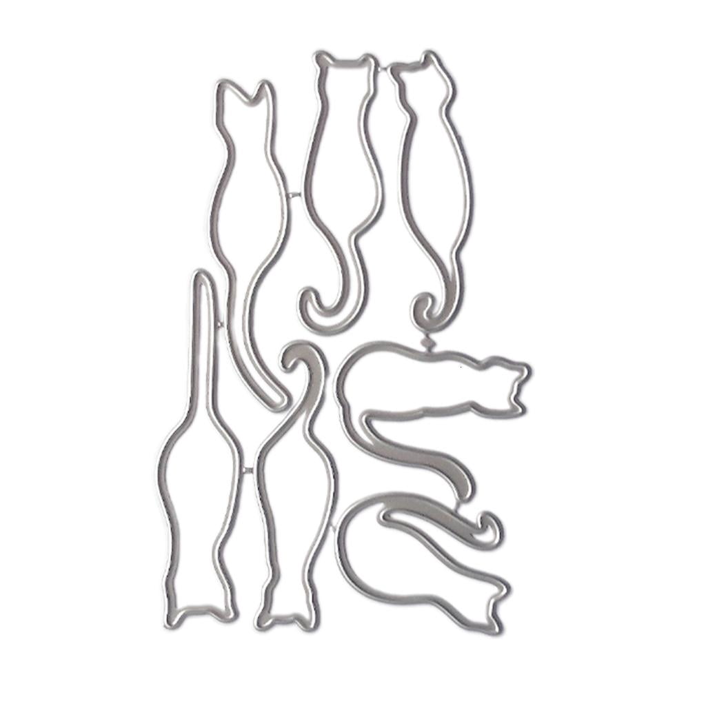 Cats Die Cut Decorative Embossing Paper Die Carbon Steel Cutting Dies ...