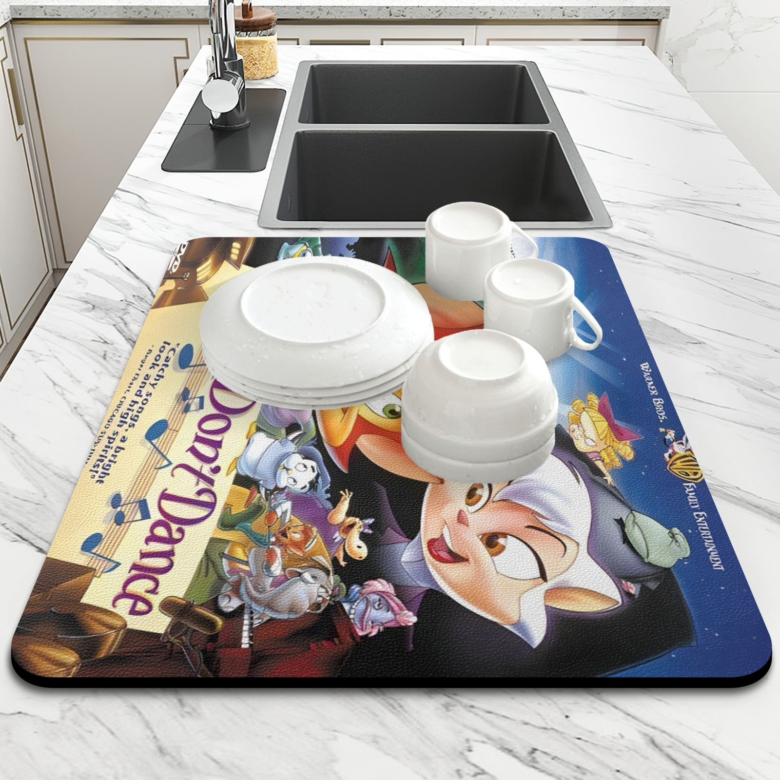 Cats Don't Dance Quick-Dry Custom Counter Mat.16"x18" - Walmart.com