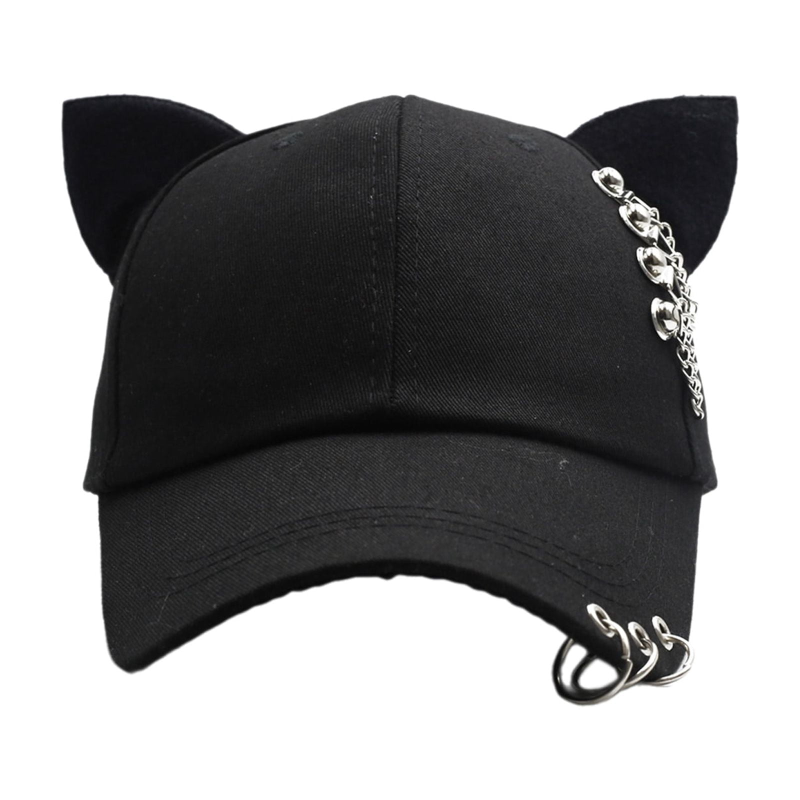 Cats Ear Baseball Hat for Girls Women Kitten Ears Casual Hat for Sports ...