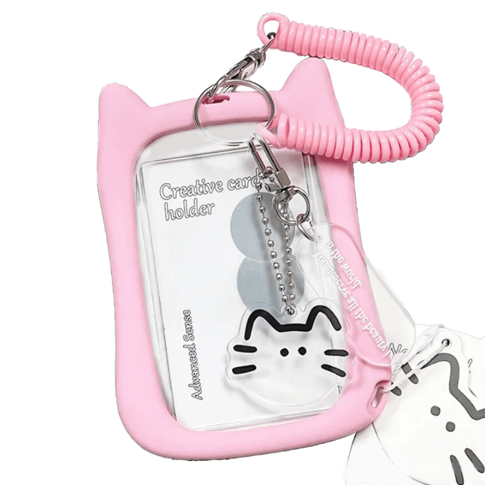 Cats Ear Photocard Holders Lovely Card Covers Keychain Pendant ...