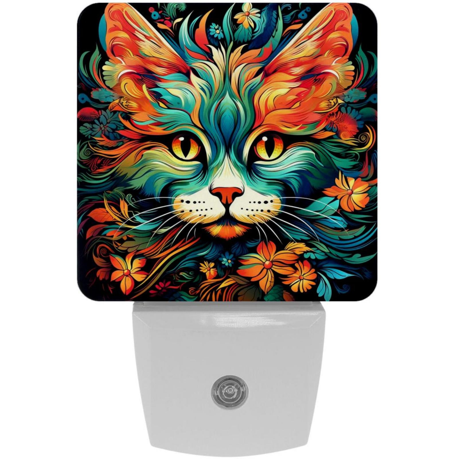Cats Enhance Your Space with LED Square Night Lights - Versatile ...
