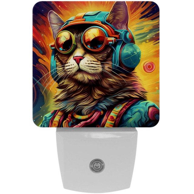 Cats Enhance Your Space with LED Square Night Lights - Versatile ...