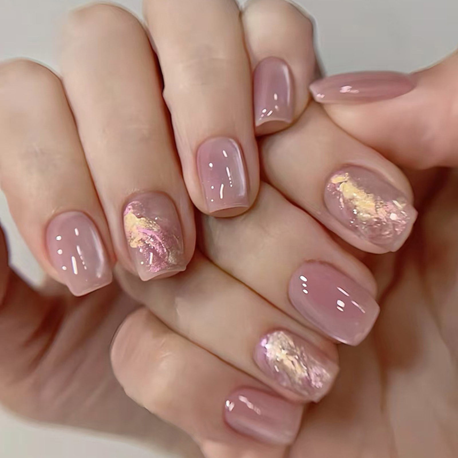 Cats Eye Acrylic False Nails Manicure Nails Accesories on Nails Easy To ...