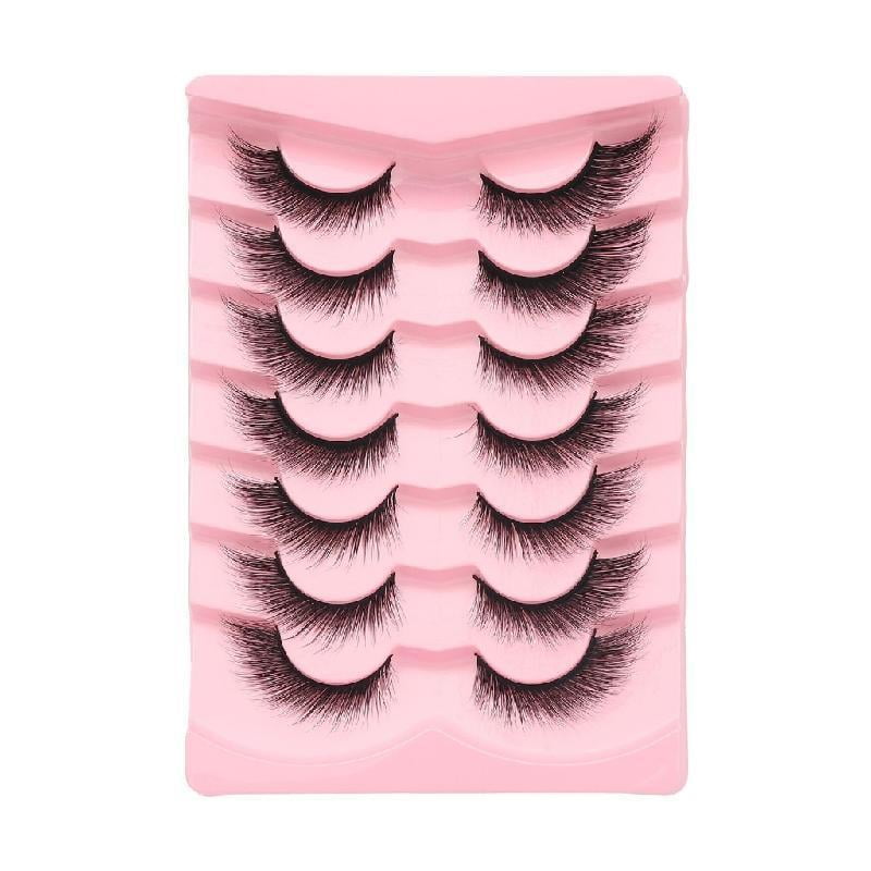 Cats Eye Lashes Natural Look Fuzzy Foxes Eye Lashes Sets Pack,False ...